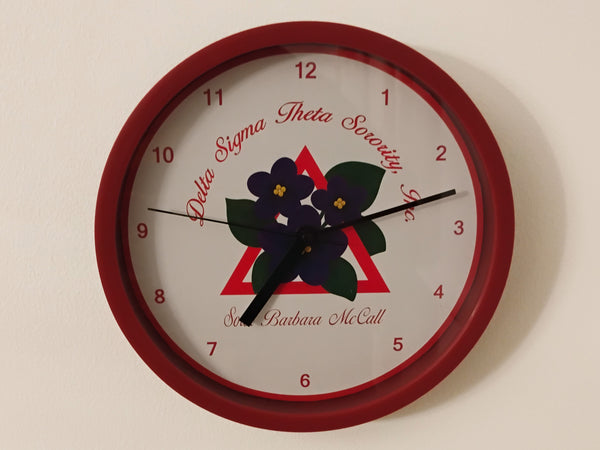 Delta Sigma Theta Wall Clocks – Ms. M. Creations